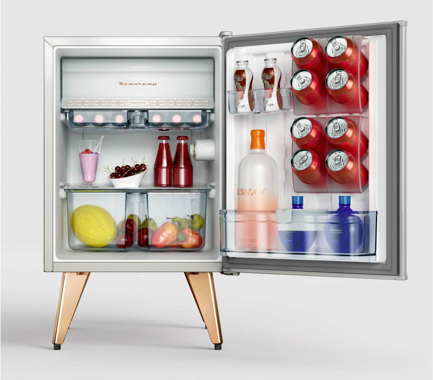 Frigobar Brastemp 76L Branco - Retrô - Frigobar - Magazine Luiza