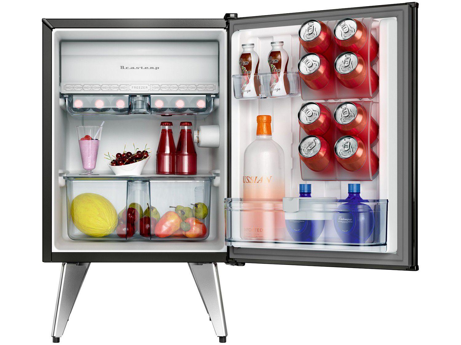 Frigobar Brastemp 76L Preto - Retrô BRA08 AE - Frigobar - Magazine Luiza