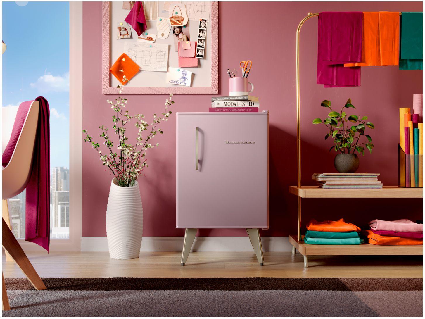 Frigobar Brastemp 76L Rosa Retrô BRA08HO Brastemp