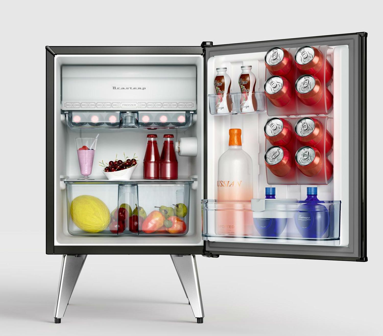 Frigobar Brastemp Retro 76 litros Preto - Frigobar - Magazine Luiza