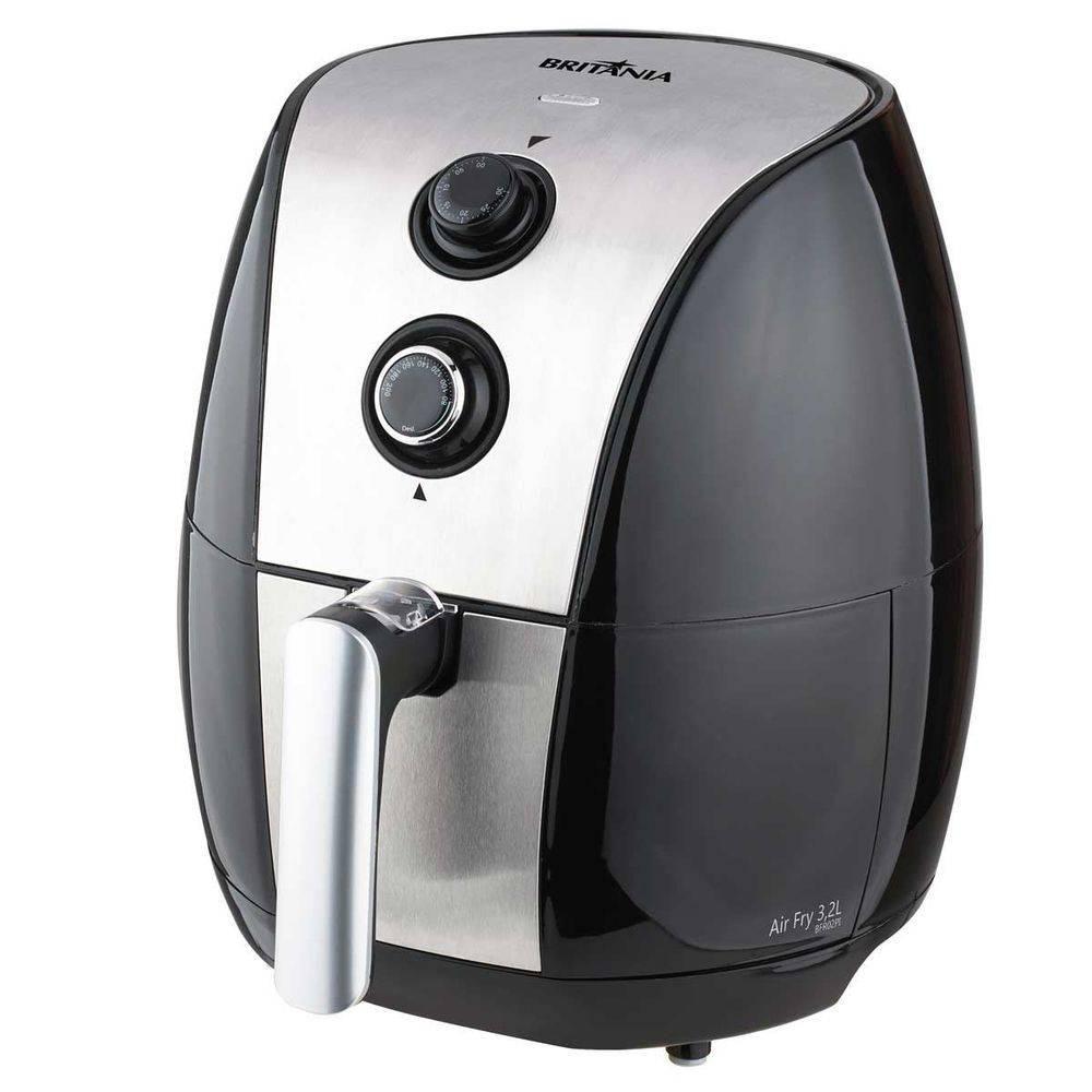 Fritadeira Britânia Air Fry BFR02PI 3,2L Preta/Cinza - 110V ...
