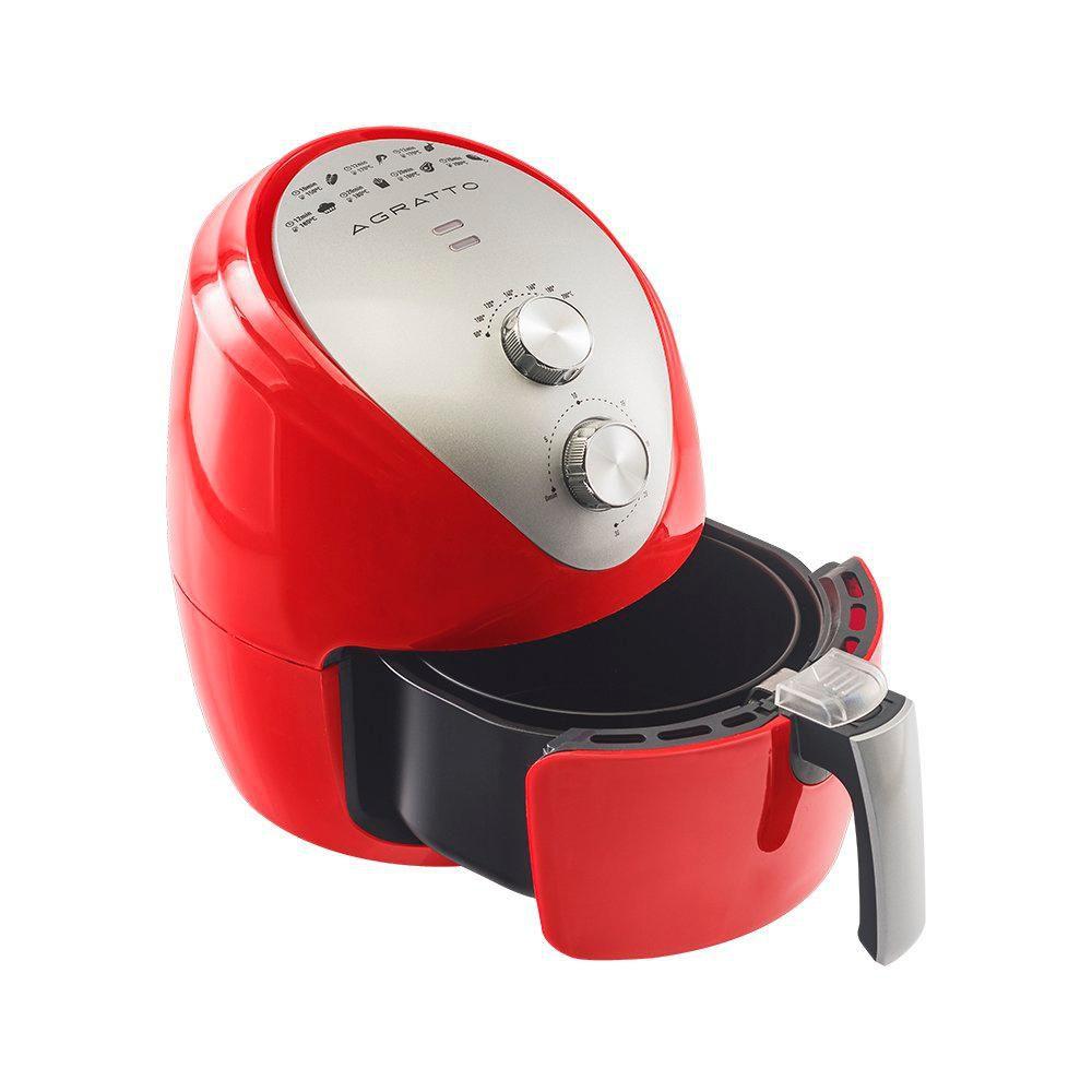 Fritadeira Eletrica Air Fryer Vermelha 2,5 Litros Silver 127V - Agratto ...