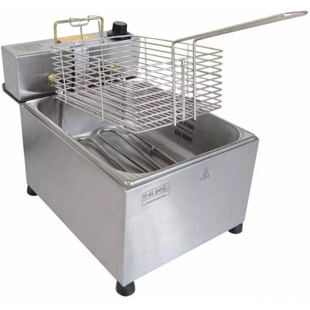 Fritadeira Elétrica Profissional 5 litros Ital Inox - Fritadeira ...