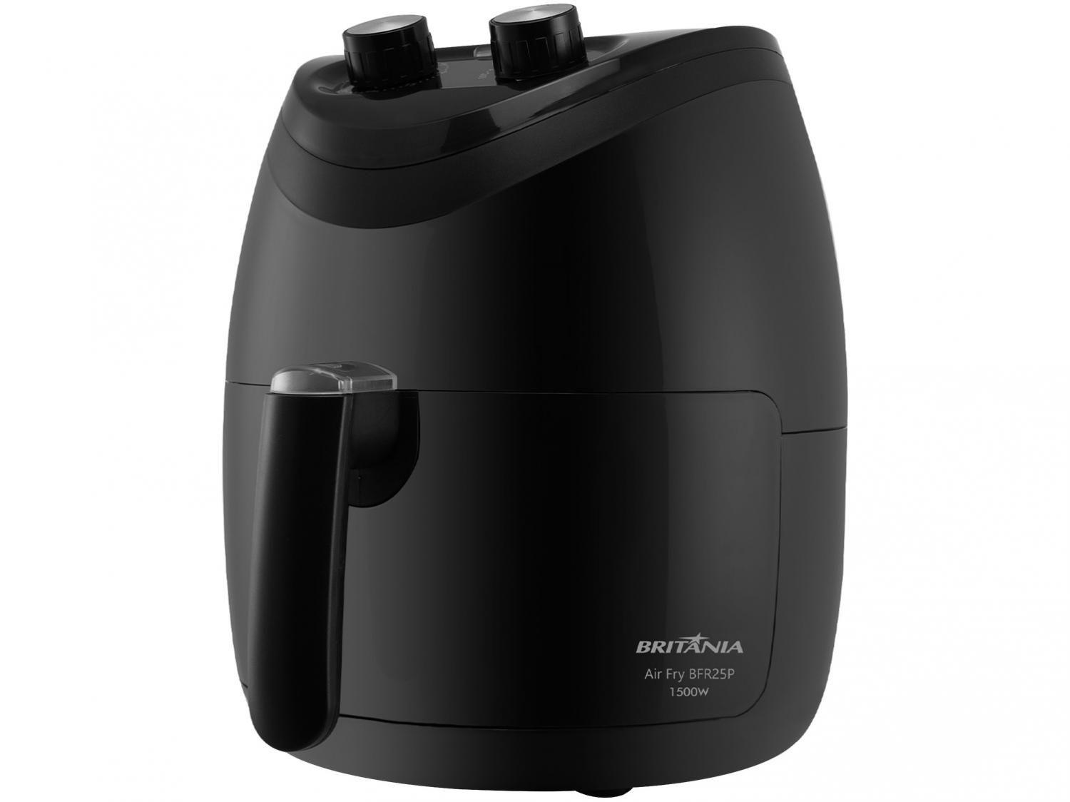 Fritadeira Elétrica sem Óleo/Air Fryer Britânia BFR25P Preta 3,5L com Timer