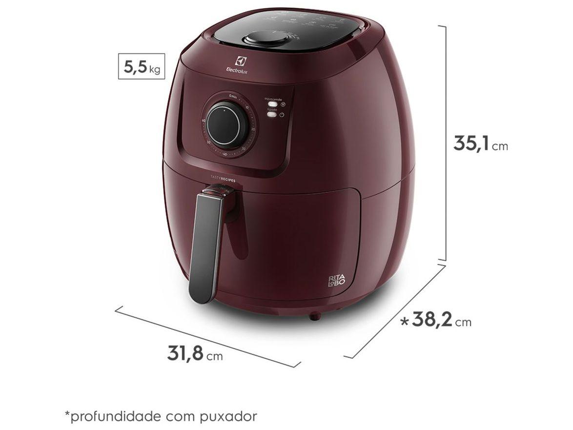 Fritadeira Elétrica sem Óleo/Air Fryer Electrolux Family Efficient ...
