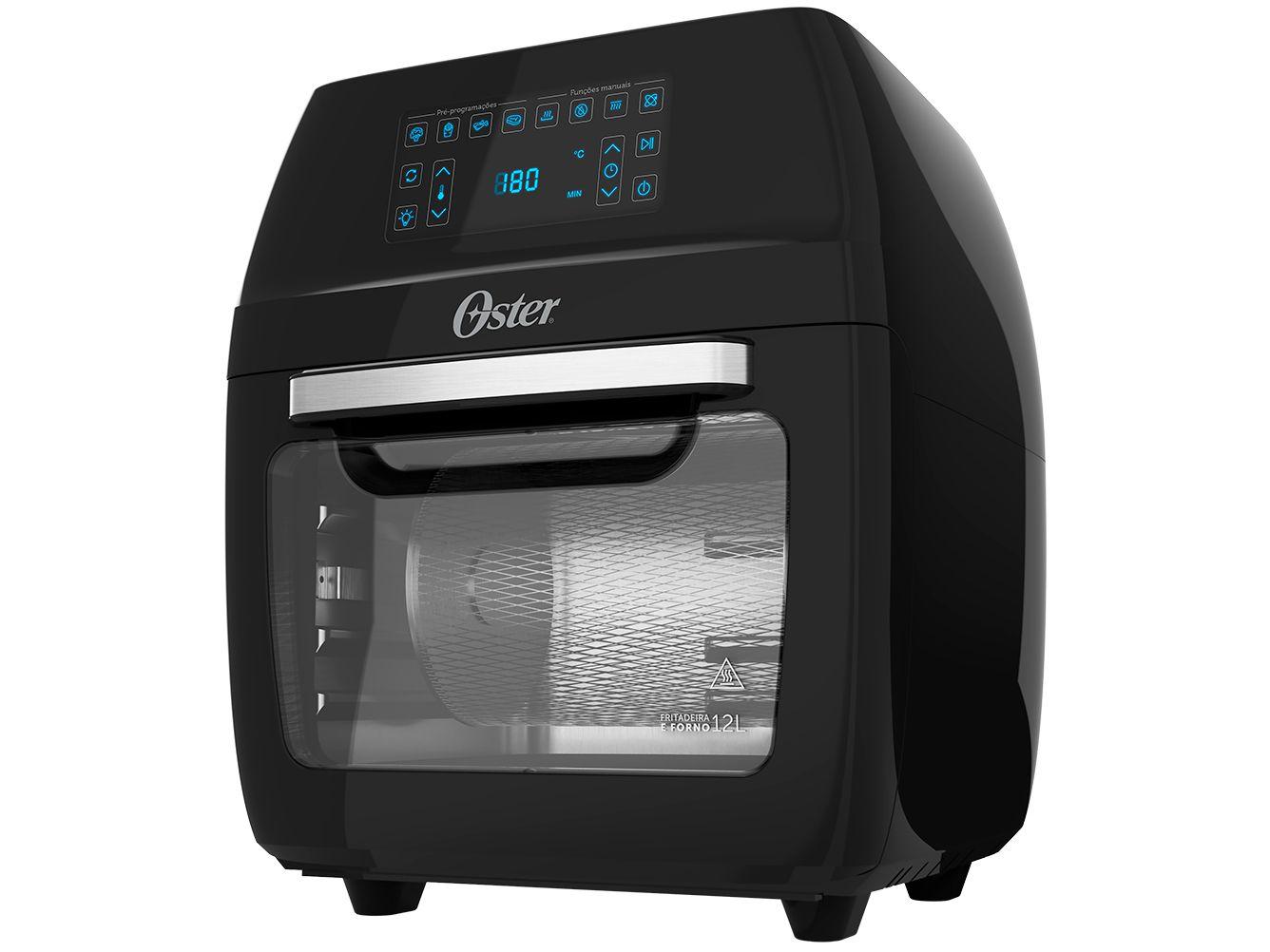 Fritadeira Elétrica sem Óleo/Air Fryer Oster Oven Preta com Forno