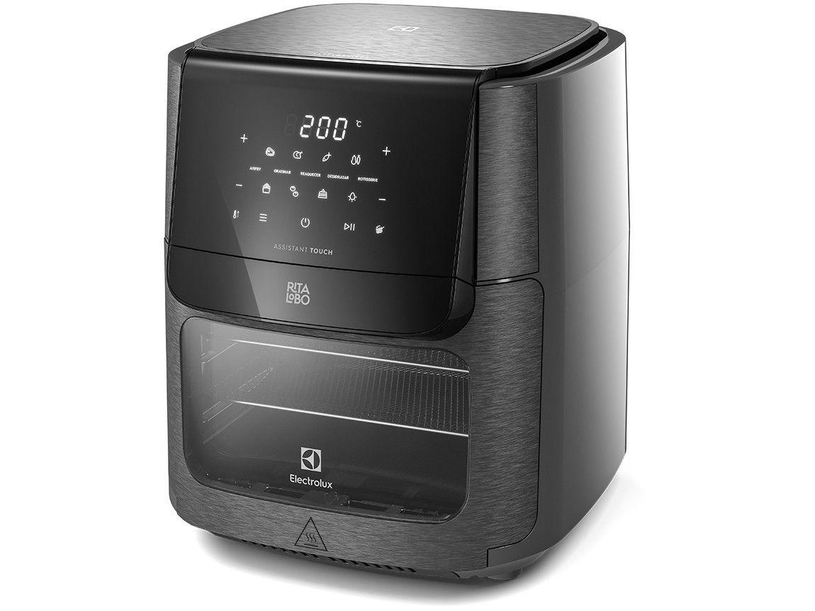 Fritadeira Elétrica sem óleo/Air Fryer Oven - Electrolux EAF90 Grafite 12L - Shopping Smiles