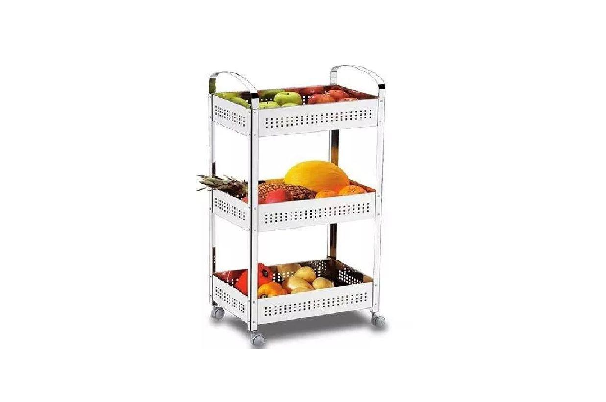 Fruteira Organizador Inox - Brinox - Fruteiras - Magazine Luiza