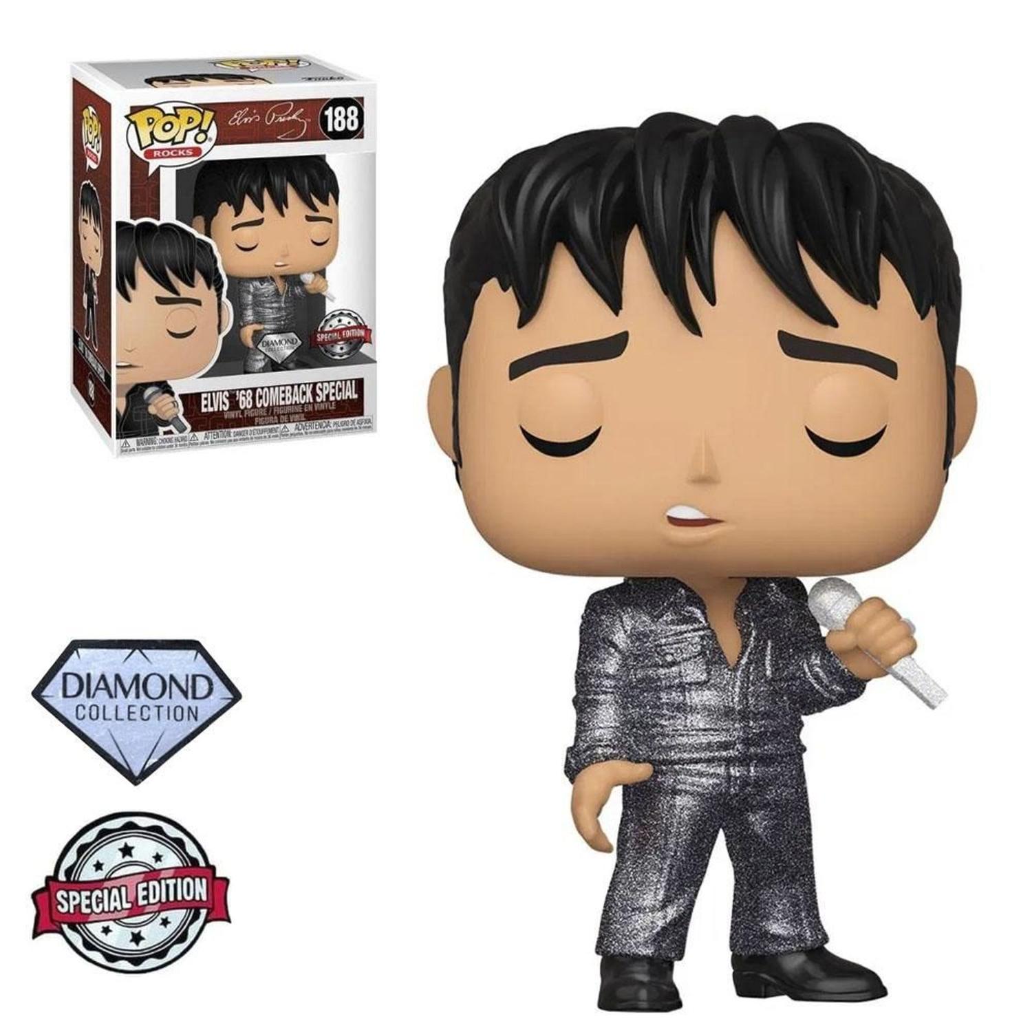 Funko Pop Elvis Presley Elvis'68 Comeback Special 188 Exclusivo - Funko ...