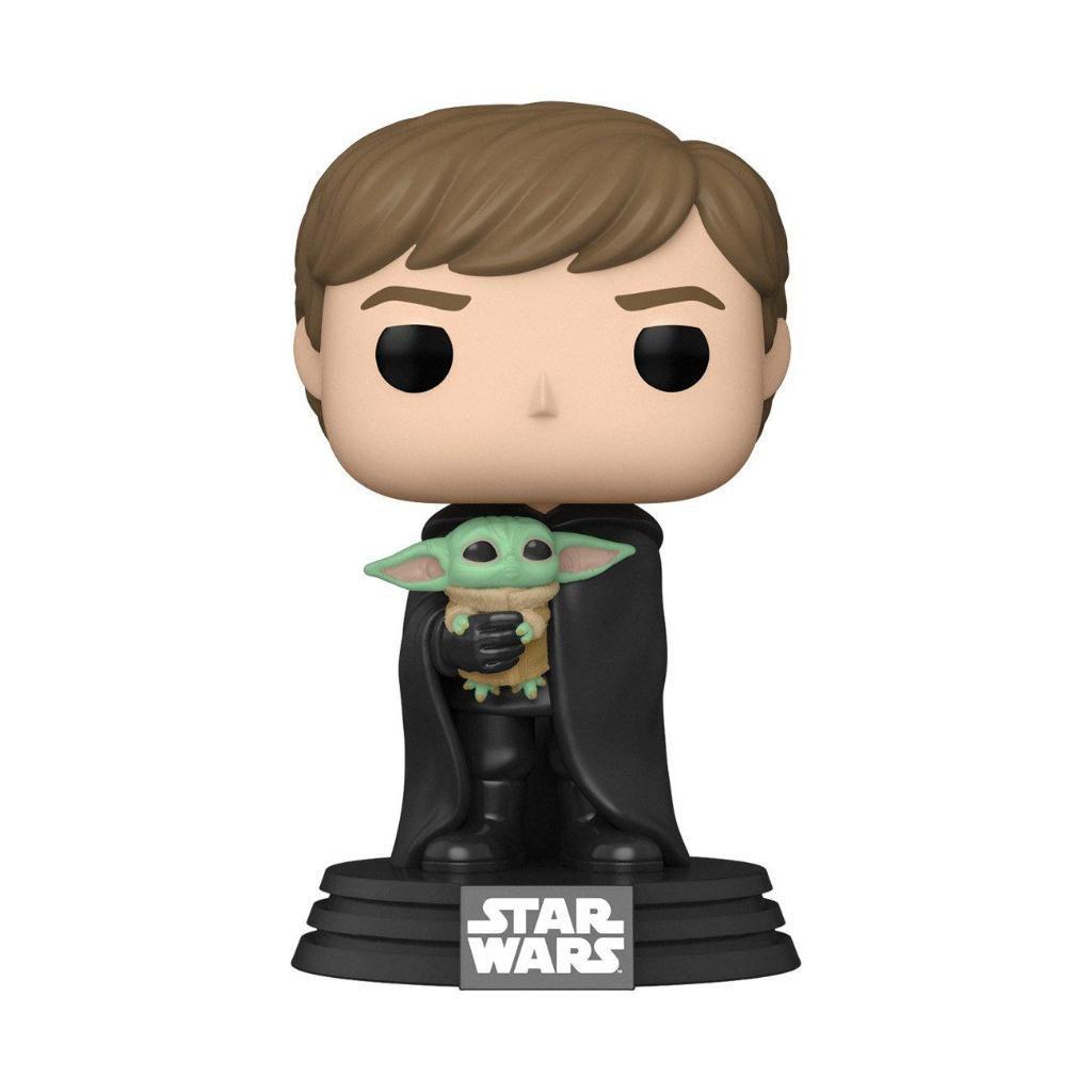 Funko Pop! Star Wars Mandalorian Luke Skywalker W/Child 482 - Funko ...
