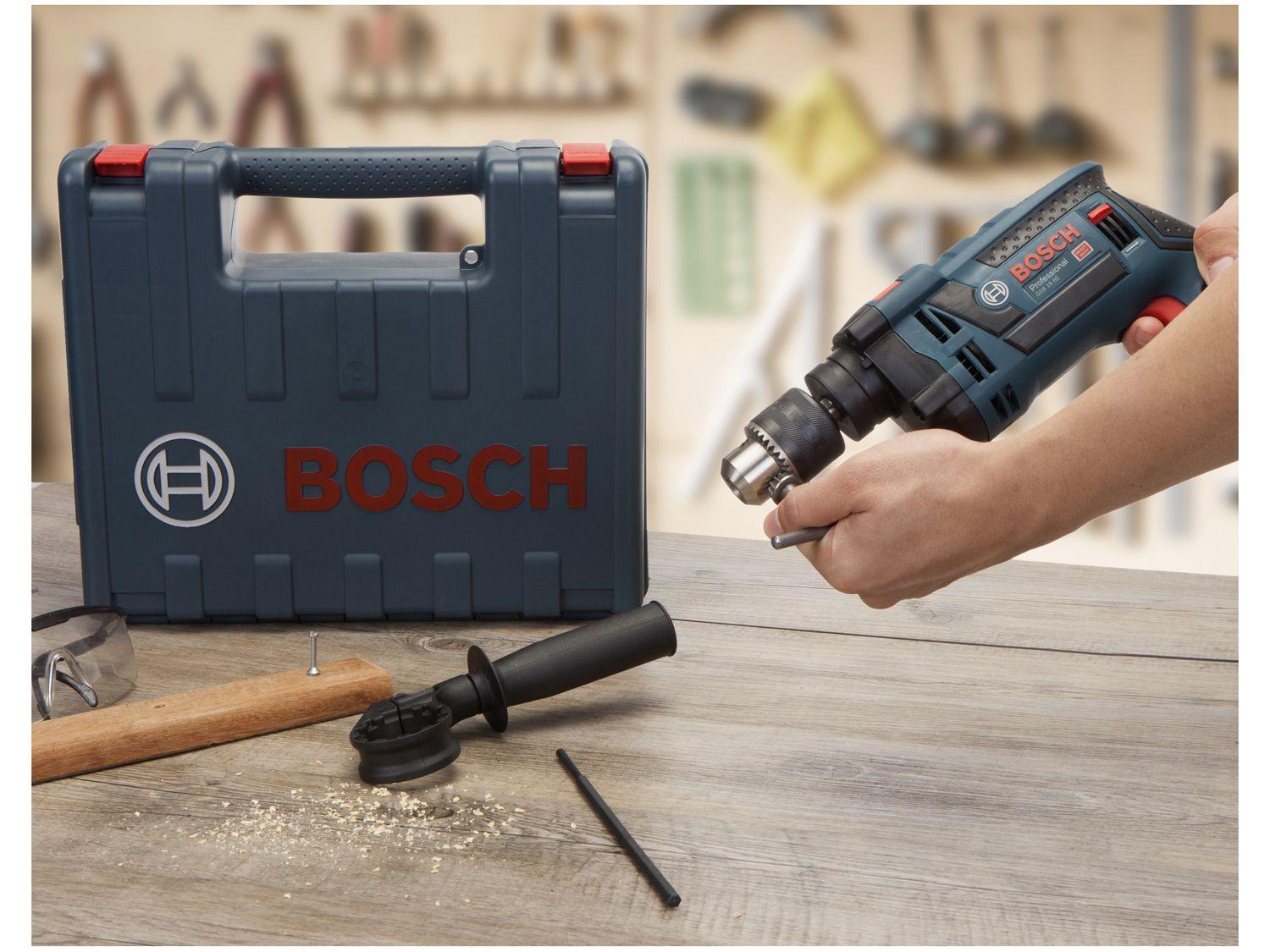 Furadeira de Impacto Bosch 750W Velocidade Variável 1/2" com Maleta GSB ...