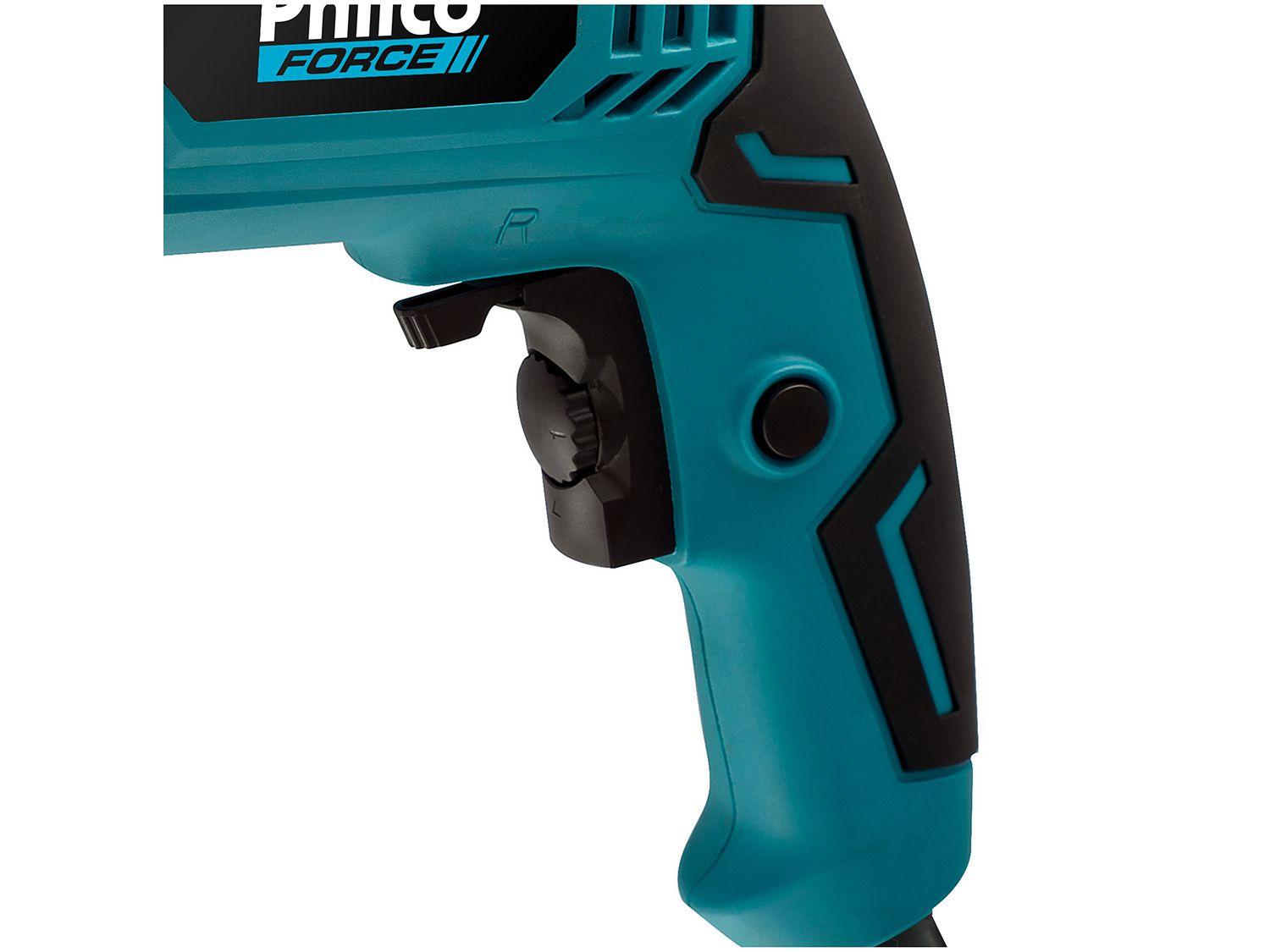Furadeira de Impacto Philco Force 650W 5 Velocidades 3/8” com Maleta 11 ...
