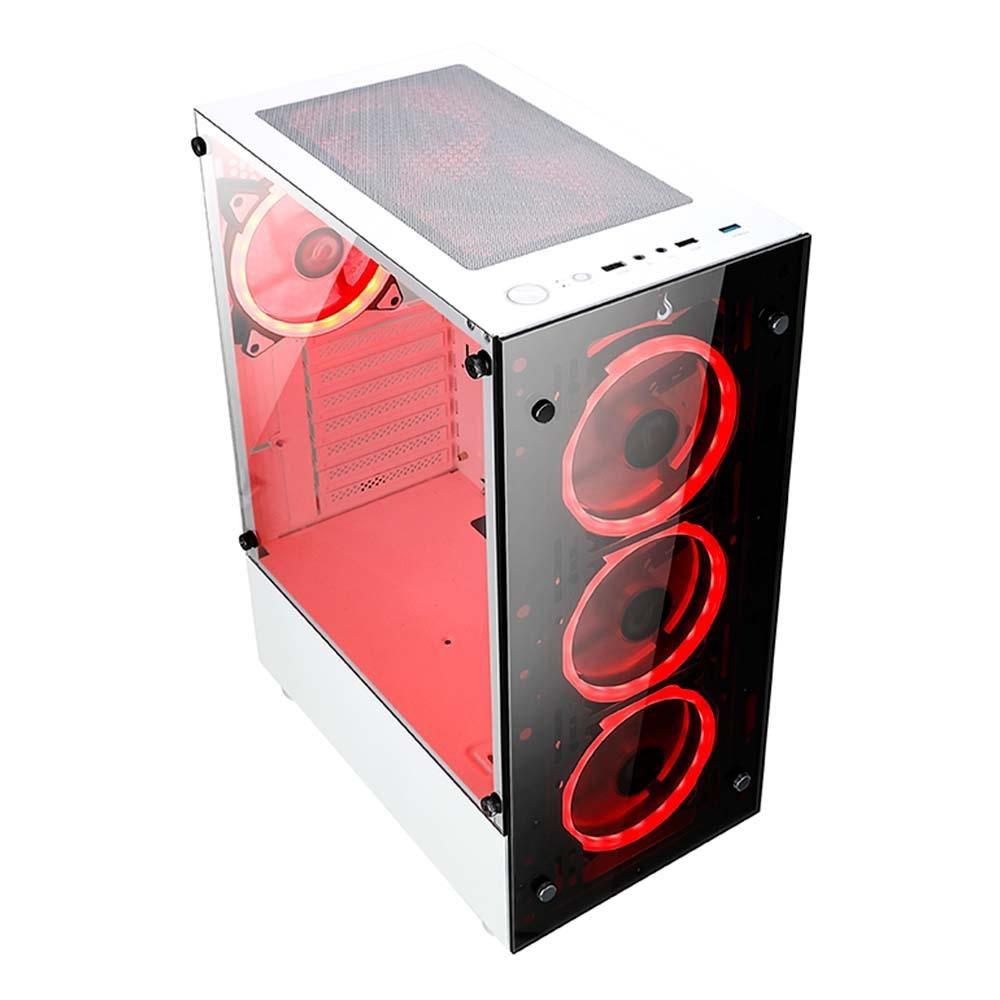 Gabinete Gamer Rise Mode Glass 06X Frost, Mid Tower, ATX, Frontal e ...