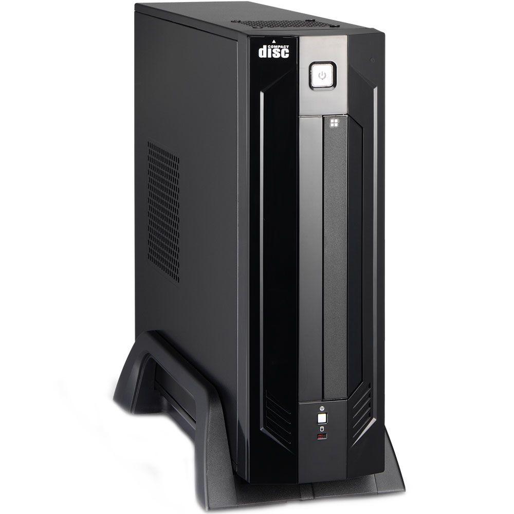 Gabinete Mini ITX GI-9D89 K-Mex com Fonte PD-200 200W Preto Black Piano ...