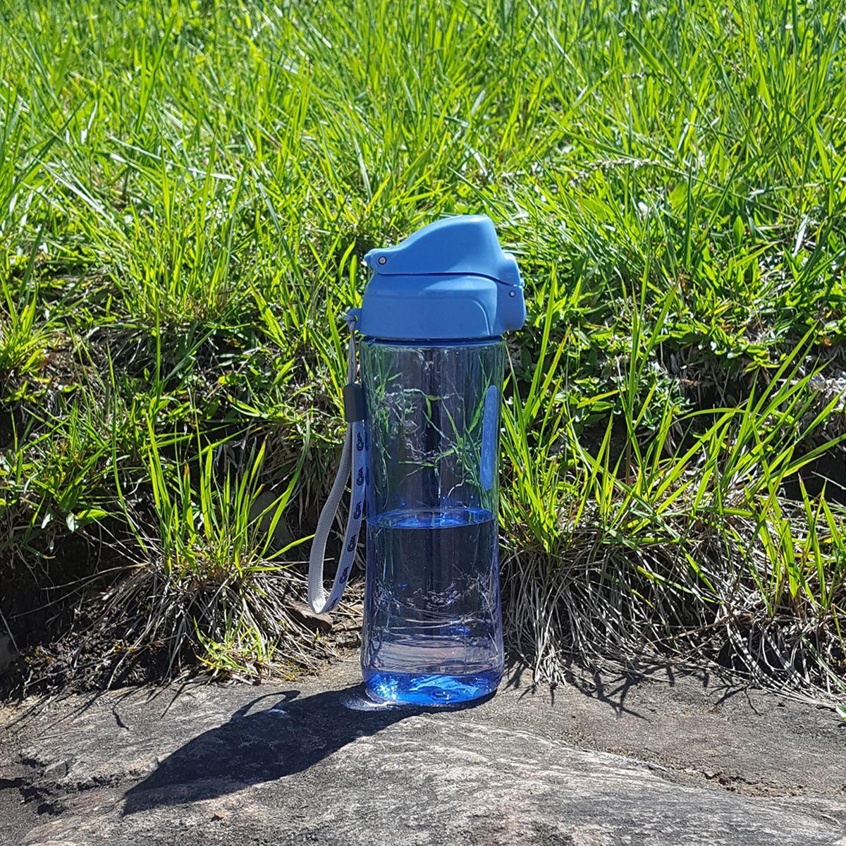 Garrafa Squeeze Color Plástico Para Água Academia 550ml Azul - Coza ...