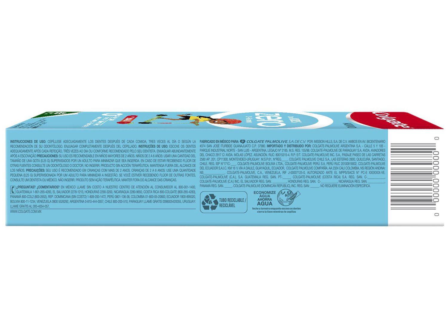 Gel Dental Infantil Colgate Zero Kids 70g