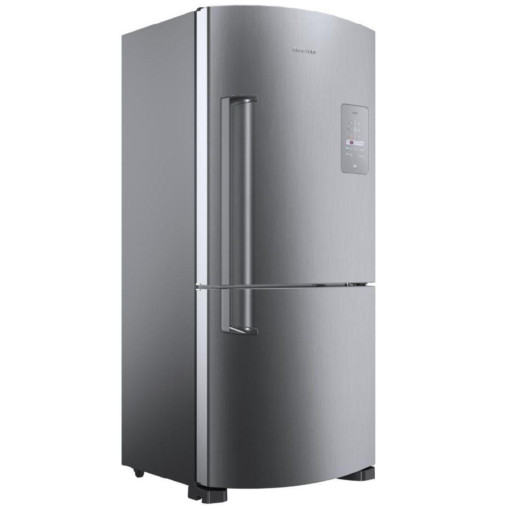 Geladeira Brastemp Frost Free Inverse 573 litros cor Inox com Smart Bar ...