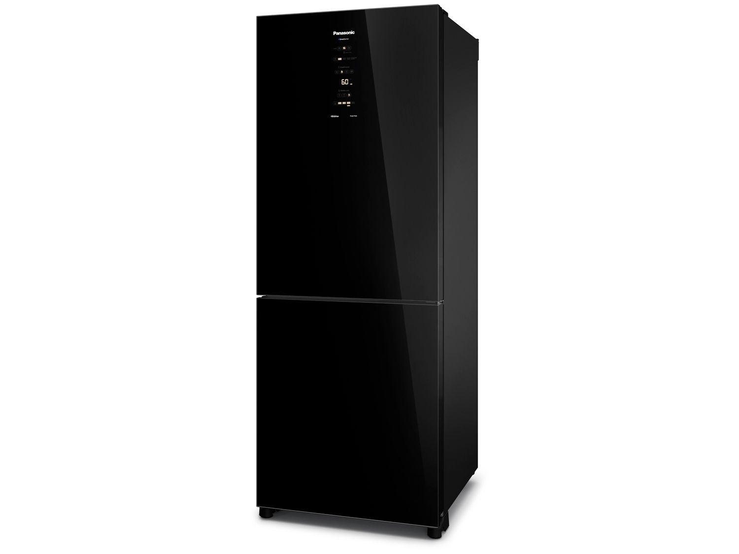 Geladeira/Refrigerador Panasonic Frost Free Duplex Inverse Black Glass ...