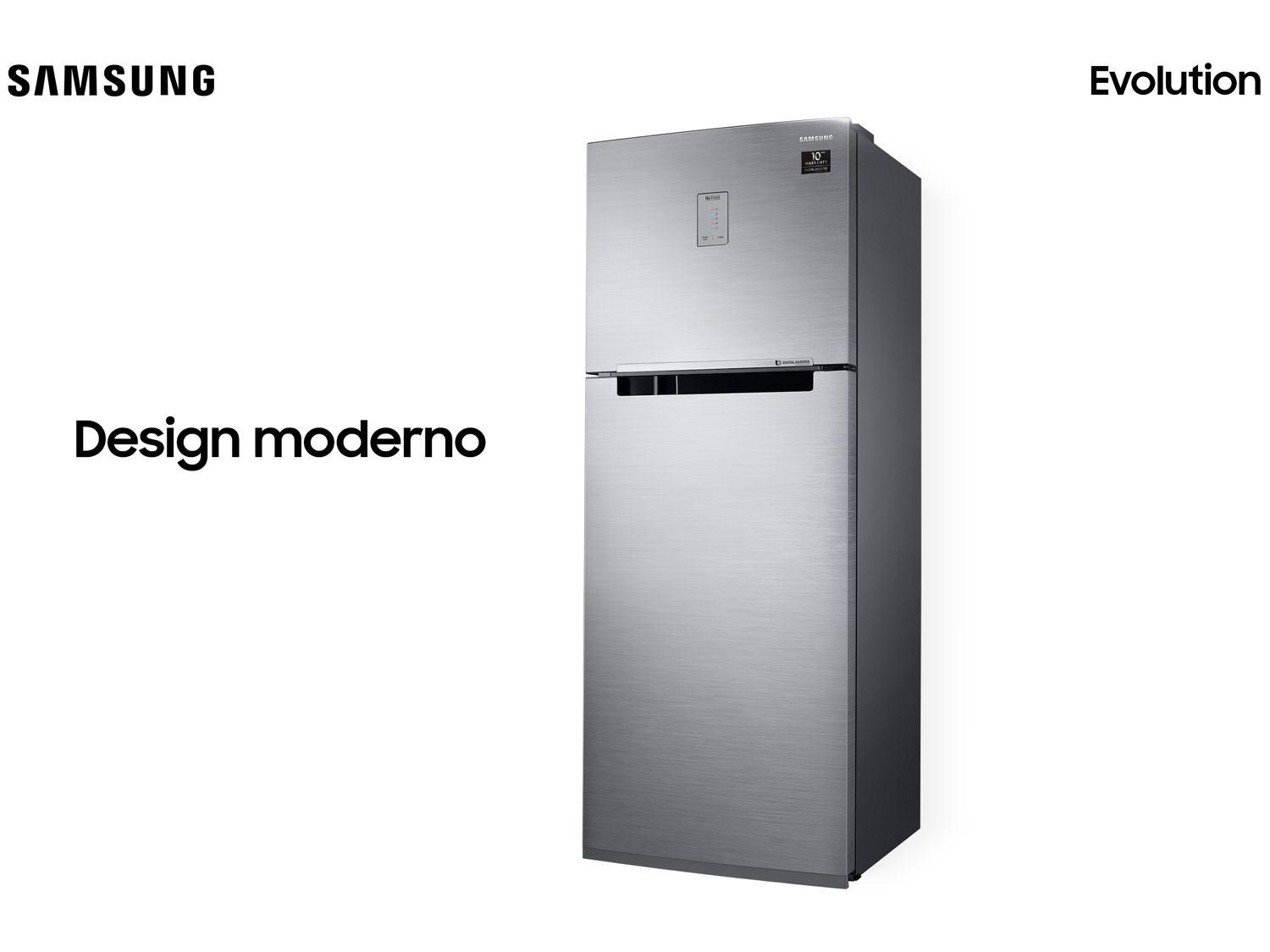 Geladeira/Refrigerador Samsung Frost Free Inverter - Duplex Inox Look ...