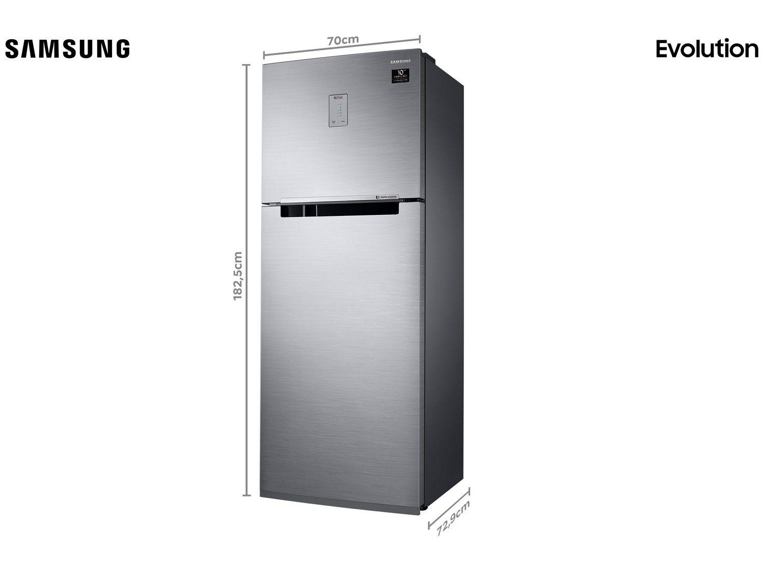 Geladeira/Refrigerador Samsung Frost Free Inverter - Duplex Inox Look ...