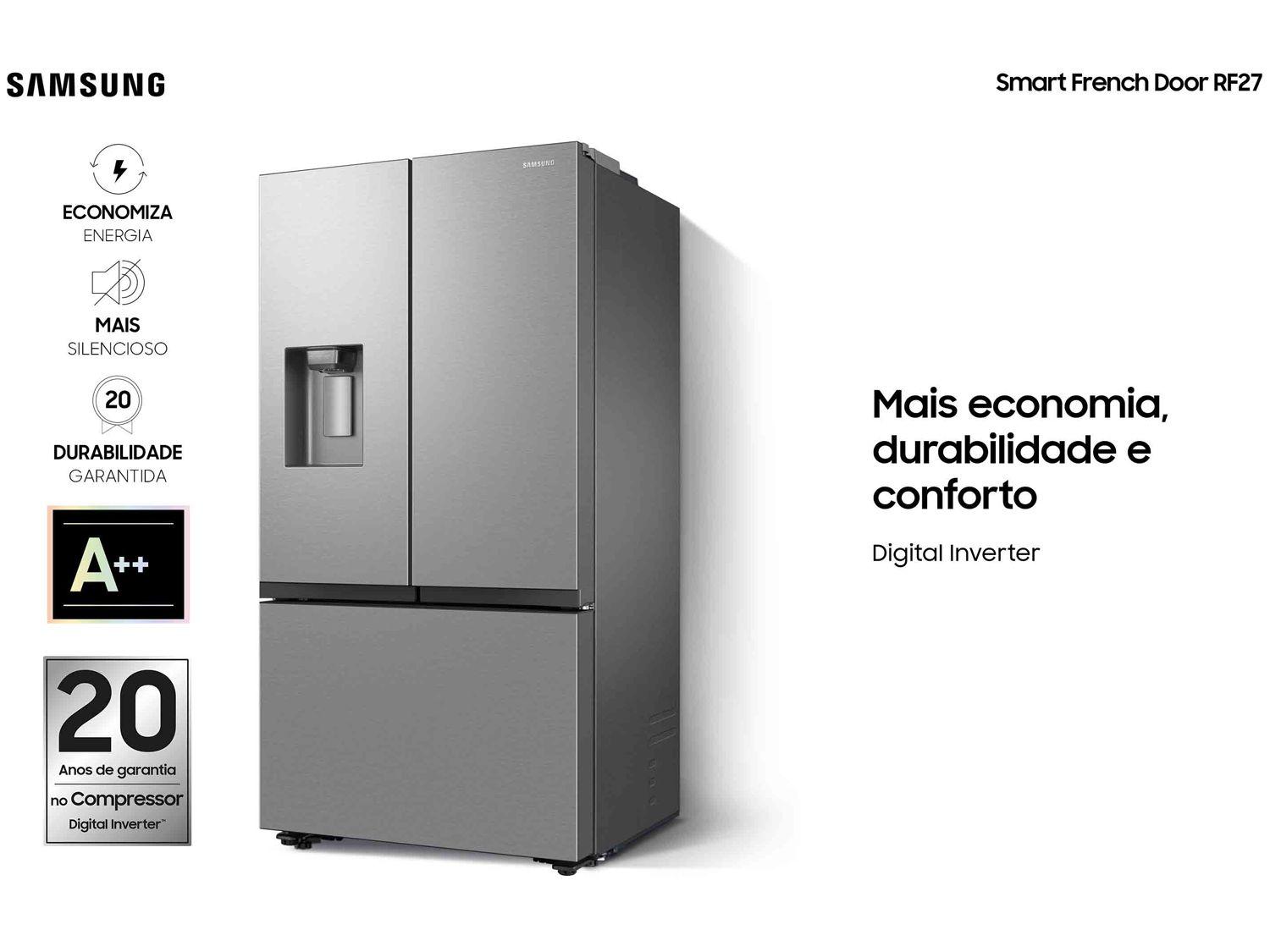 Geladeira/Refrigerador Samsung Smart Frost Free French Door 576L com ...