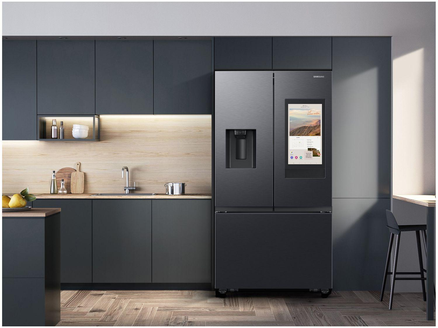 Geladeira/Refrigerador Samsung Smart Frost Free Inox French Door Preto ...