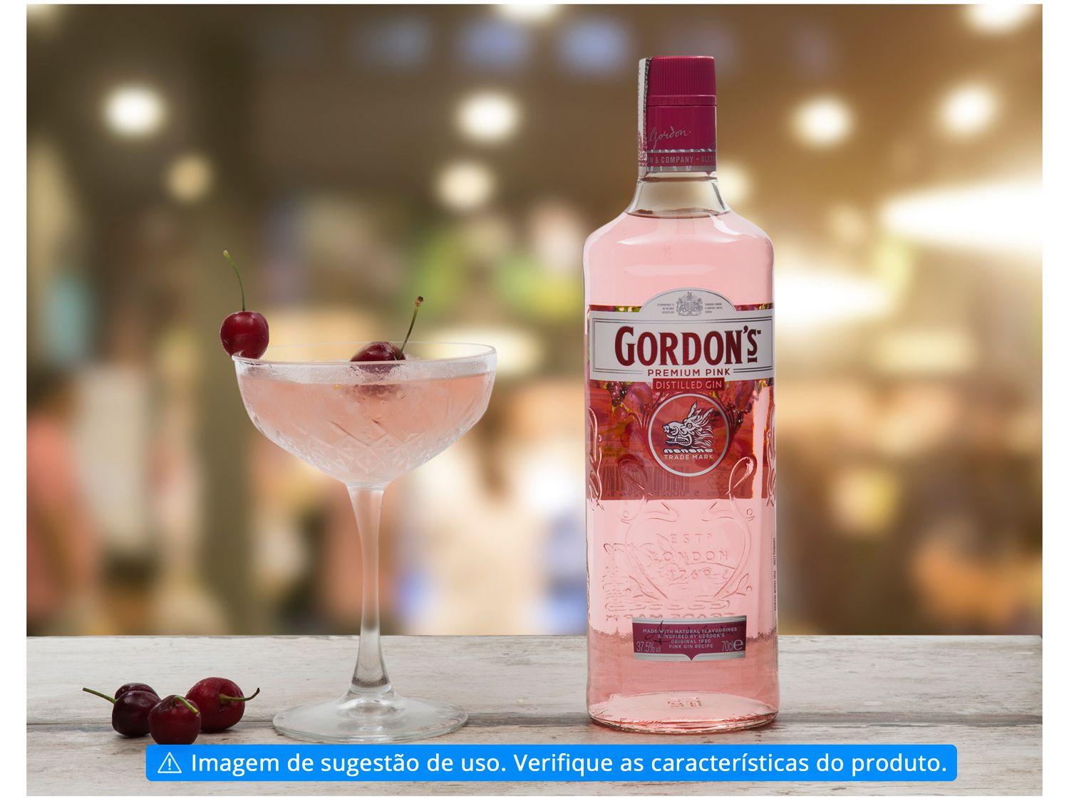 Gin Gordons Pink Rose Clássico e Seco 700ml