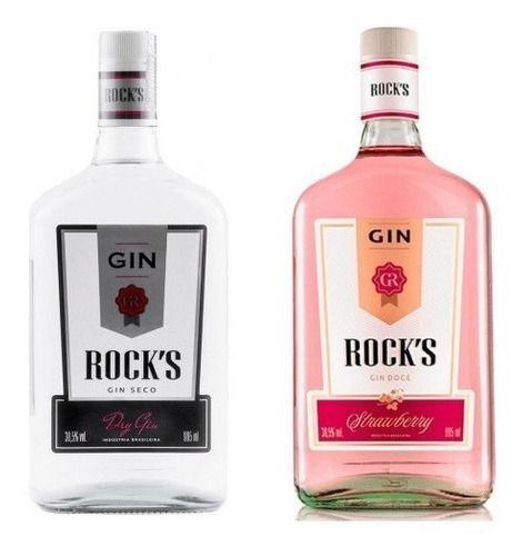 Gin Rock's Seco 995ml + Gin Rocks Strawberry 1L - Stock - Gin ...
