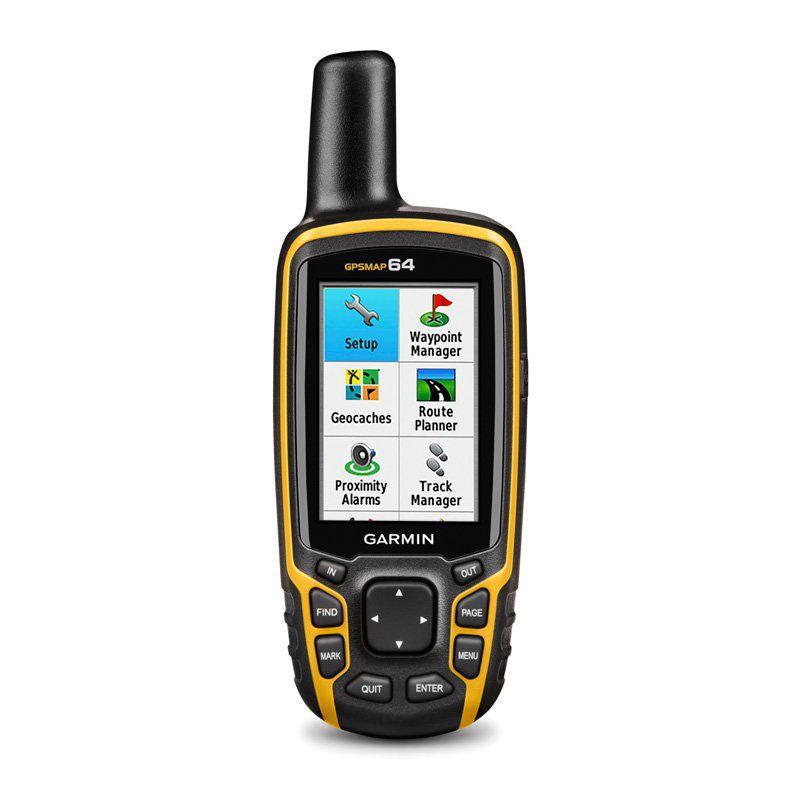 GPS Esportivo Portátil Garmin GPSMAP 64 Preto e Amarelo com Tela de 2,6 ...