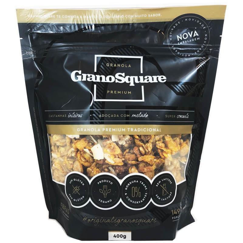 Granola Grano Square Premium Tradicional 400G - Granola - Magazine Luiza