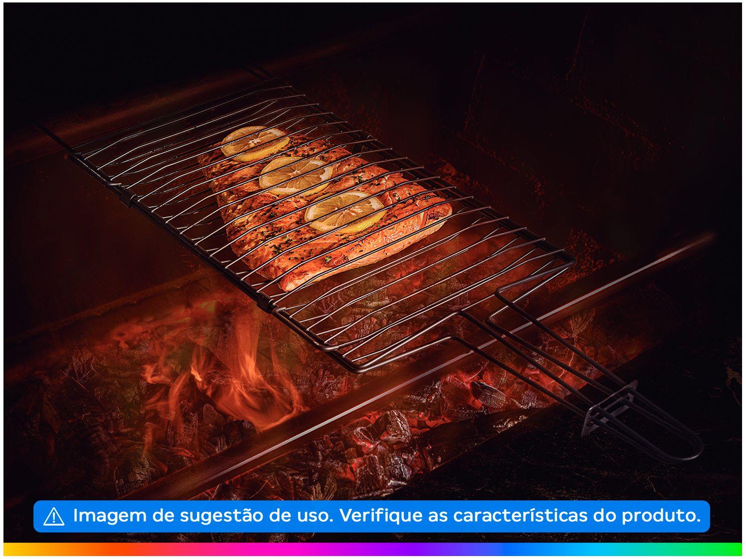 Grelha de Aço Carbono Nitrocarbonetado Tramontina Churrasco Black ...