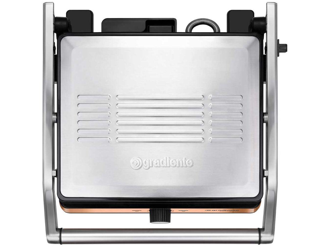 Grill Gradiente Press Prime 1500W Antiaderente com Coletor de Gordura