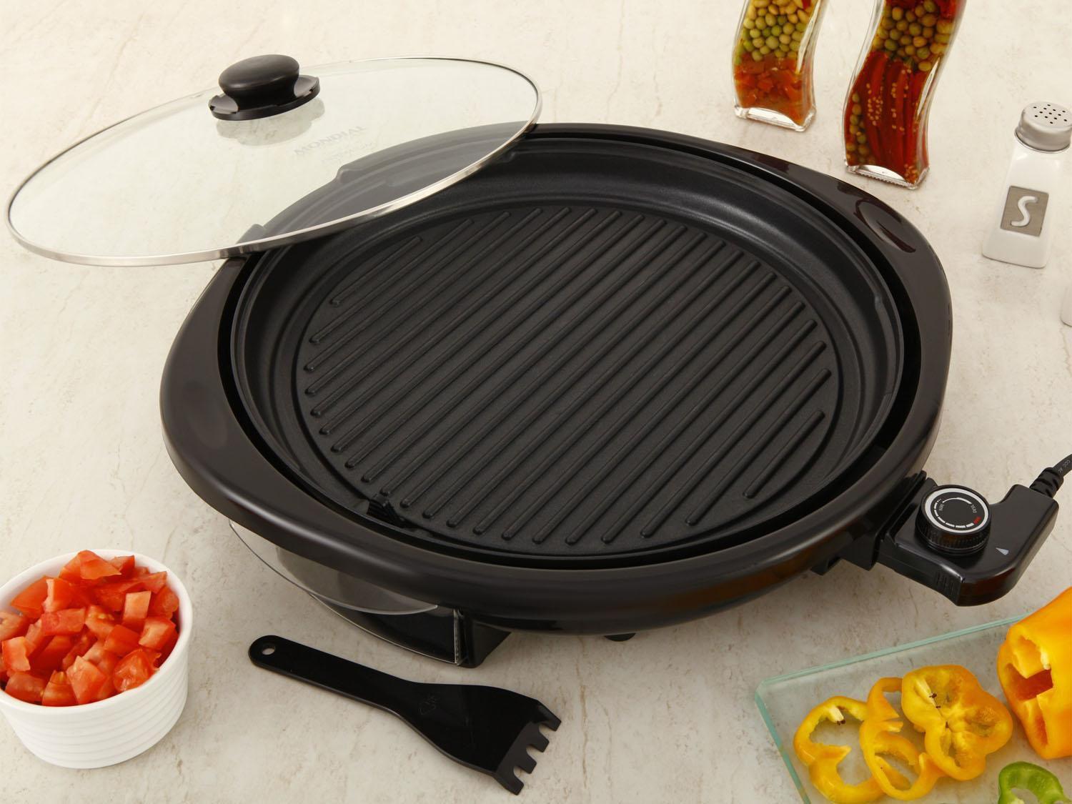 Grill Mondial Premium G 03 - 2 em 1 Redondo 1200W - Grill - Magazine Luiza