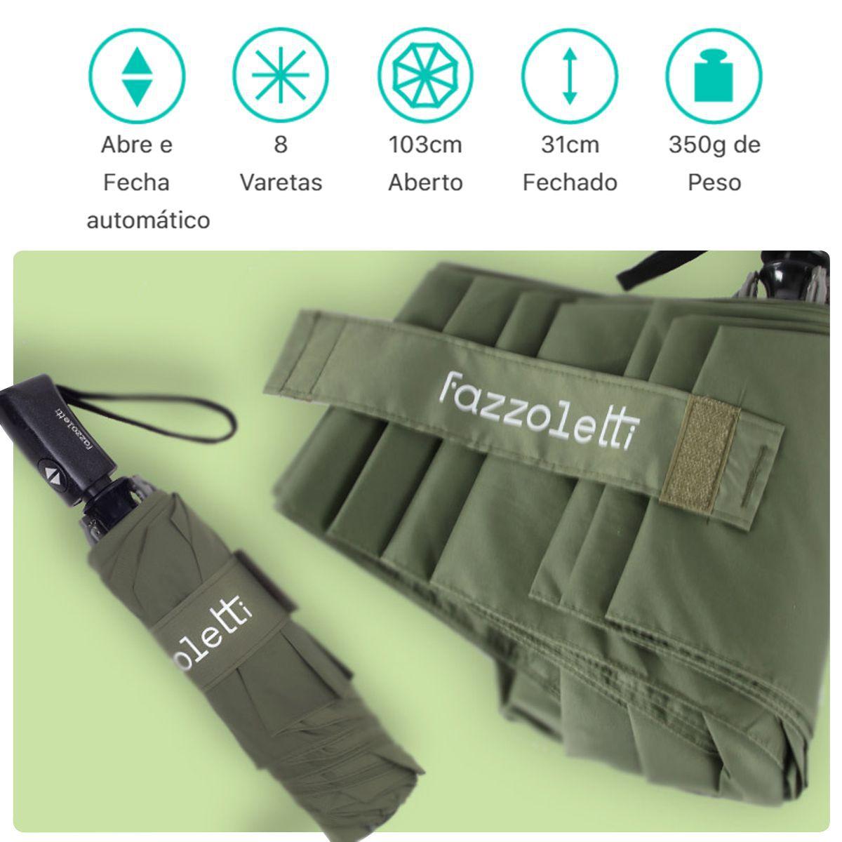 Guarda Chuva Automático Invertido Sombrinha De Bolsa Fazzoletti Verde ...