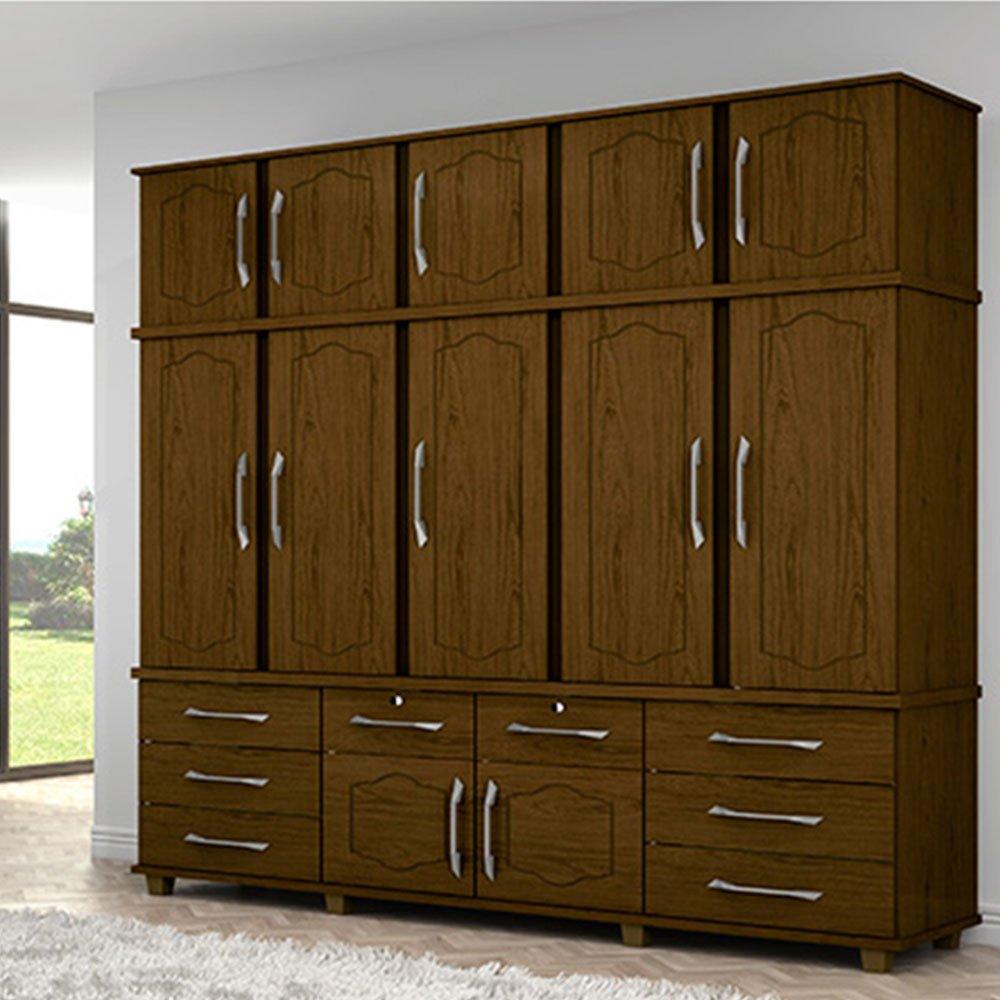 Guarda-Roupa Casal 12 Portas 6 Gavetas Diamante Fabrimóveis - Fabri ...