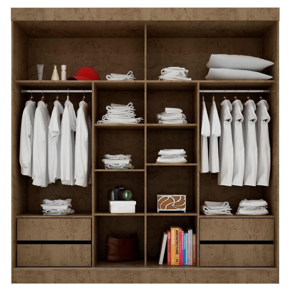 Guarda Roupa Casal 1940 2 Portas de Correr - Araplac - Guarda-Roupa ...