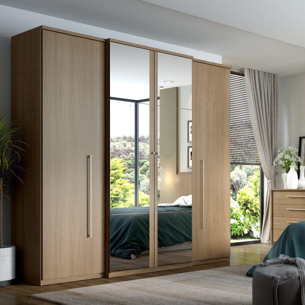 Guarda Roupa Casal 4 Portas com Espelho Splendore Plus Glass THB ...
