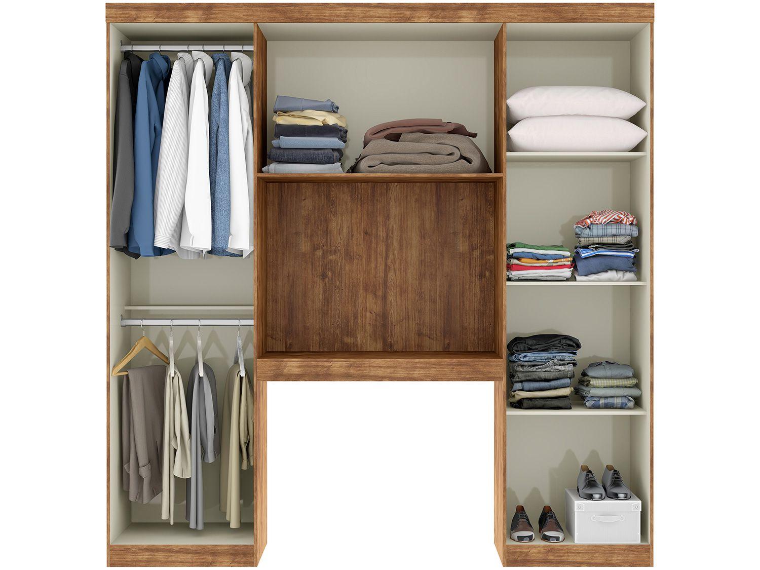 Guarda-roupa Casal 6 Portas Nicho para TV até 32” - Móveis Carraro ...