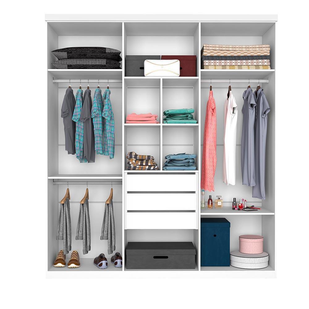 Guarda Roupa Casal Branco Framar - Guarda-Roupa / Roupeiro - Magazine Luiza