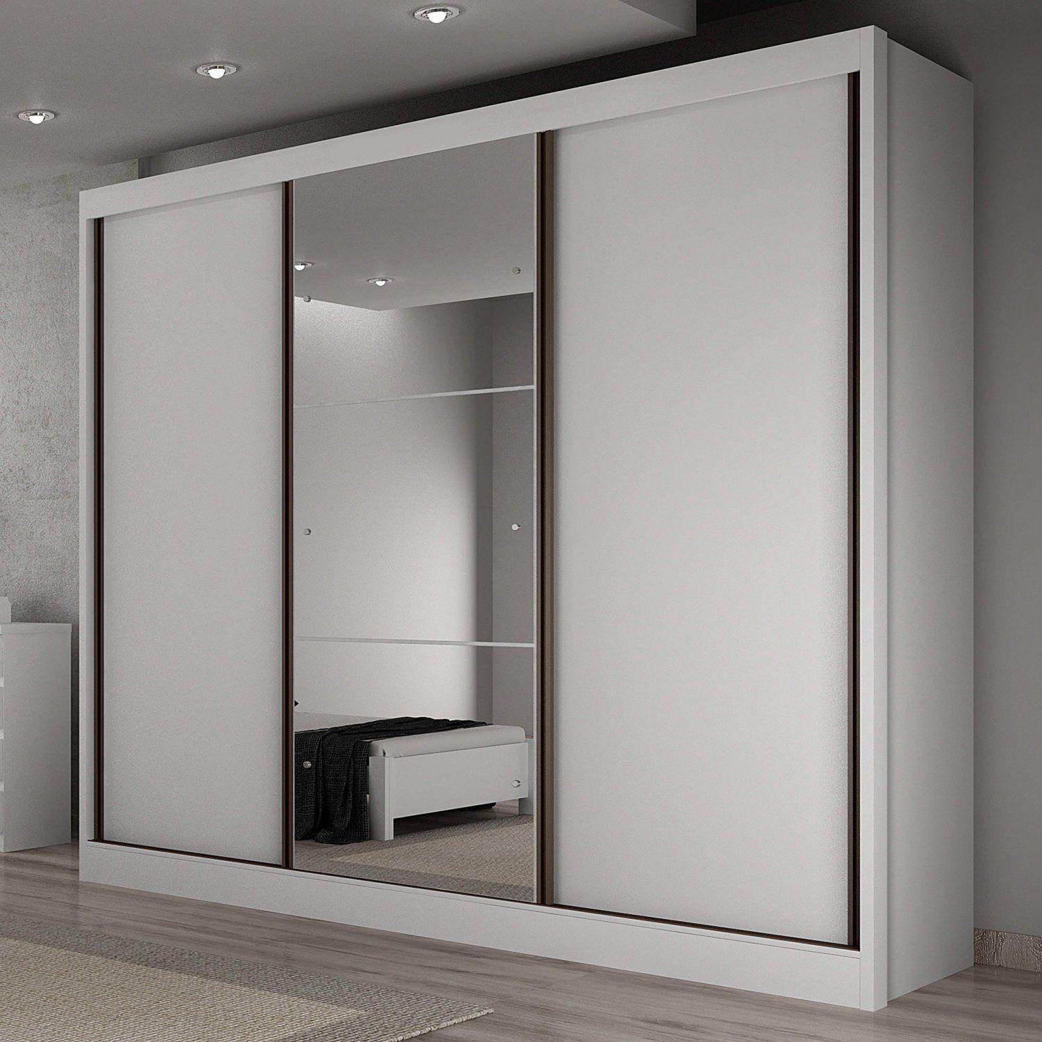 Guarda Roupa Casal com Espelho 3 Portas 6 Gavetas Toulon Novo Horizonte ...