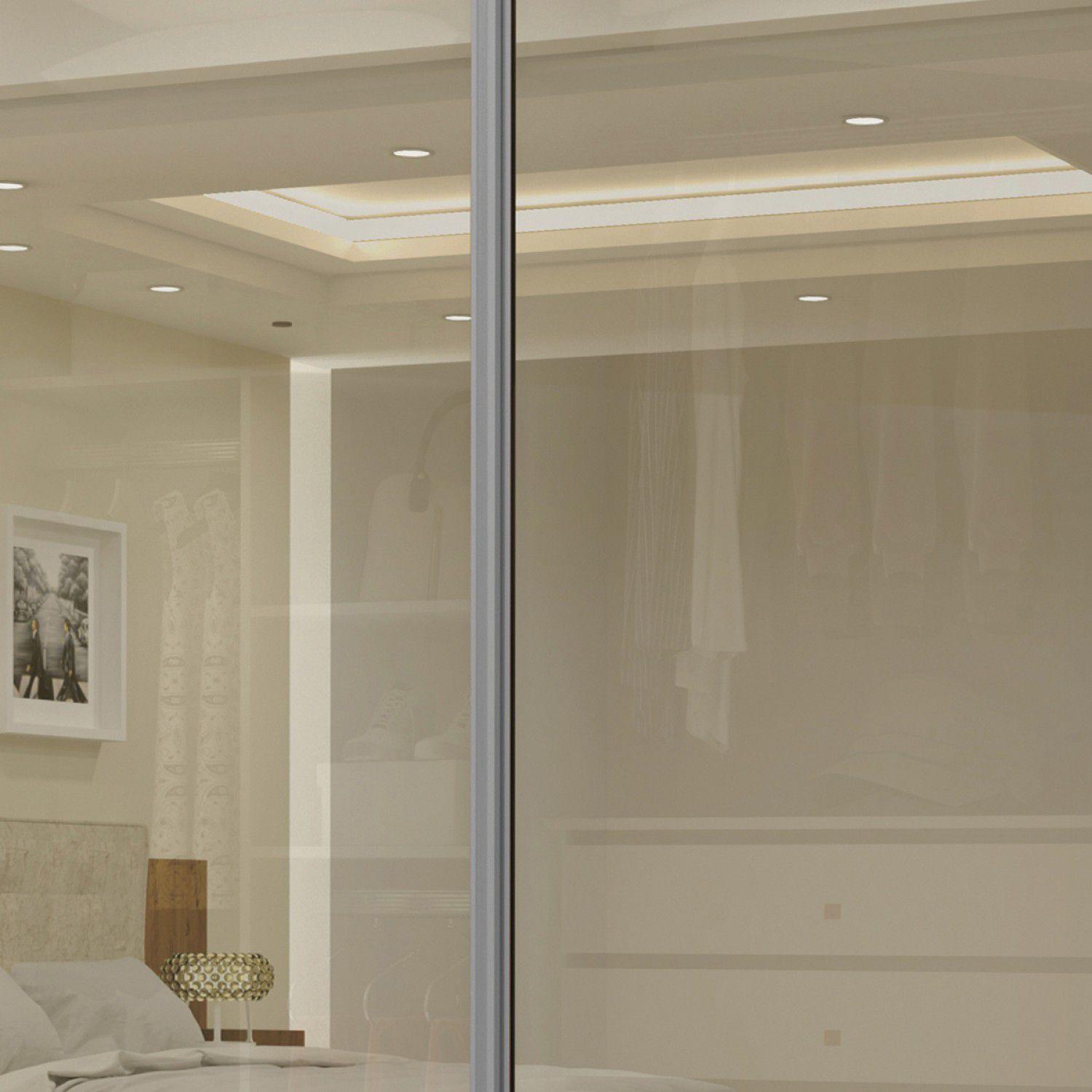 Guarda Roupa Casal com Vidro Espelhado 3 Portas de Correr Persia New ...