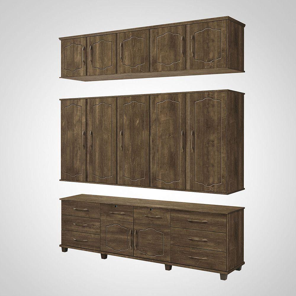 Guarda-Roupa Diamante 12 Portas 8 Gavetas Imbuia Fosco - Fabri Móveis ...