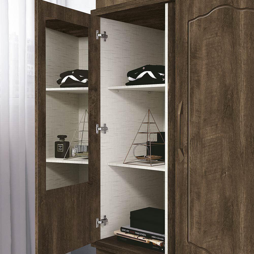 Guarda-Roupa Diamante 12 Portas 8 Gavetas Imbuia Fosco - Fabri Móveis ...