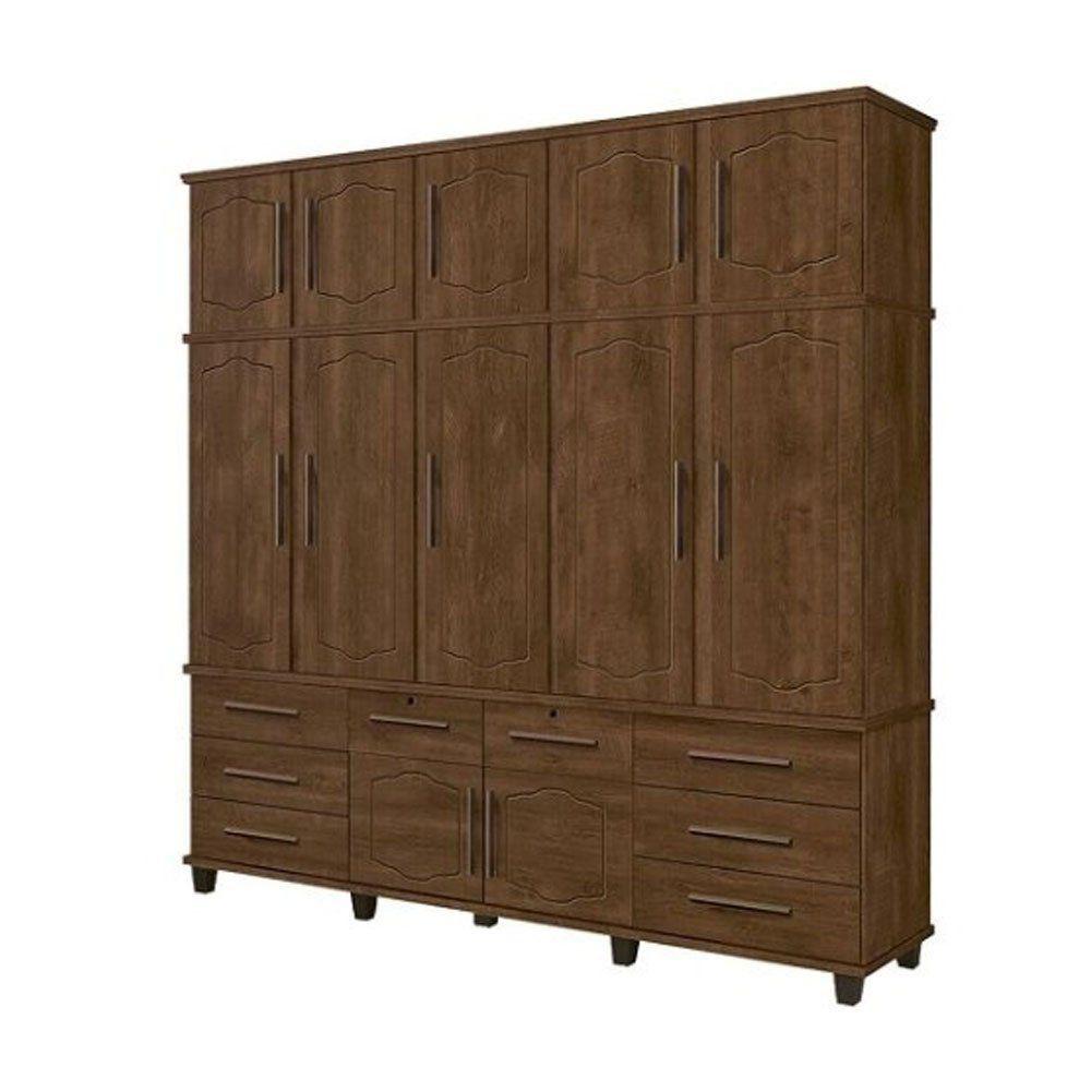 Guarda Roupa Diamante Triplex 12 Portas 8 Gavetas Fabrimóveis - Guarda ...