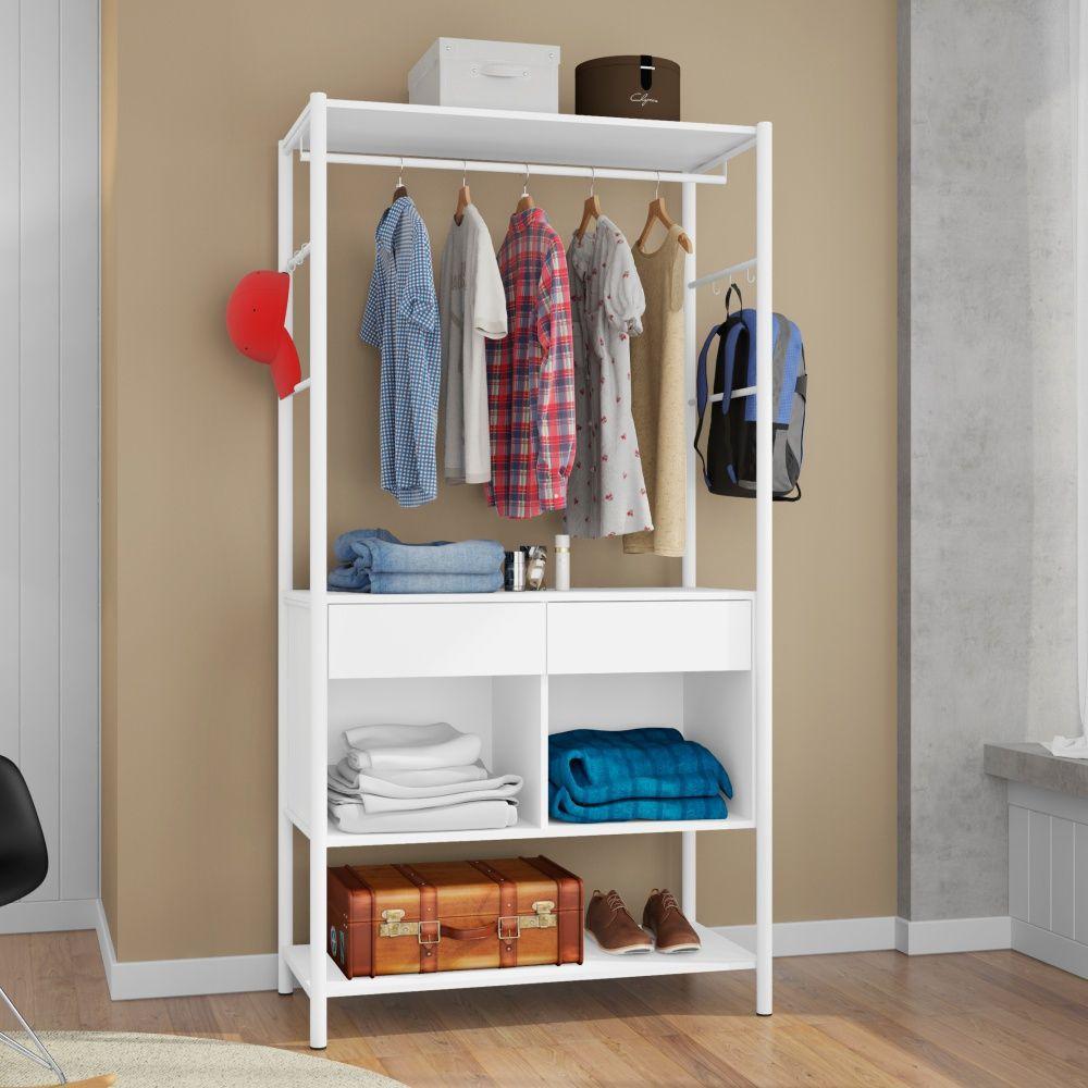 Guarda Roupa Industrial Bepo Branco - Artefamol - Guarda-Roupa ...