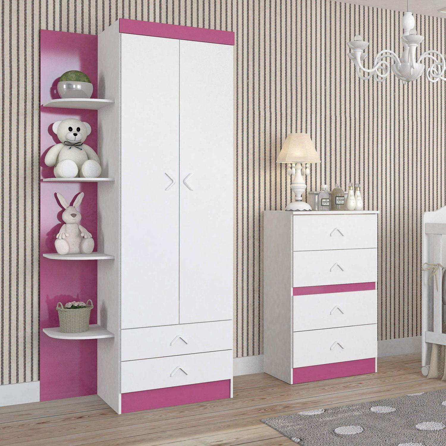 Guarda Roupa Infantil 2 Portas Happy Baby Atualle Móveis Flex Color ...