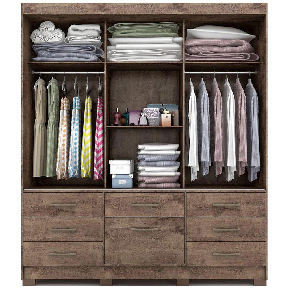 Guarda-Roupa Luíza 3 Portas 7 Gavetas Panan - Guarda-Roupa / Roupeiro ...