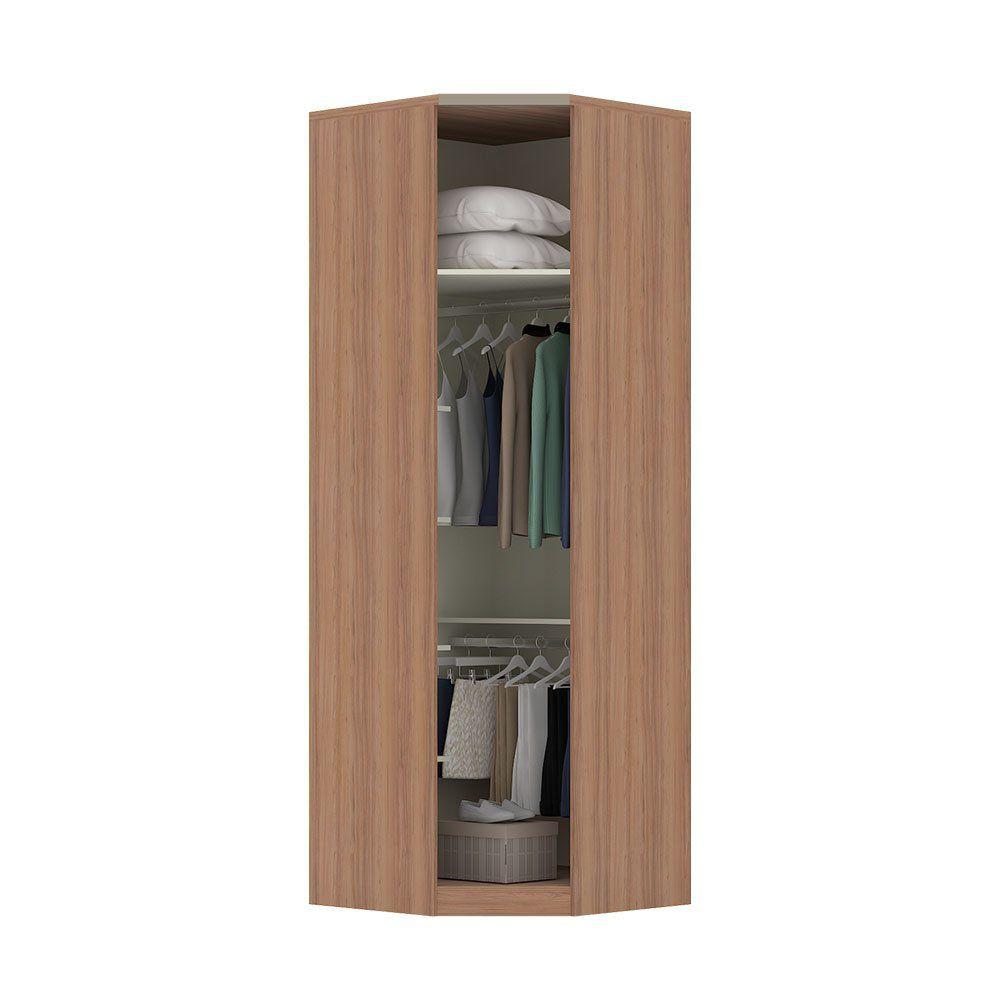 Guarda-Roupa Modulado Solteiro Mini Closet Luciane Canto Diagonal ...