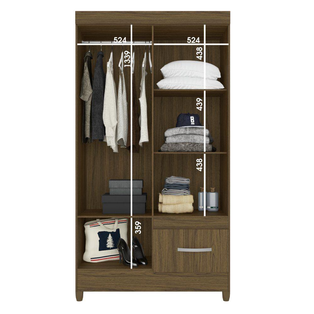 Guarda Roupa Solteiro com 4 Portas 1 Gavetas MS918 Moval - Guarda-Roupa ...