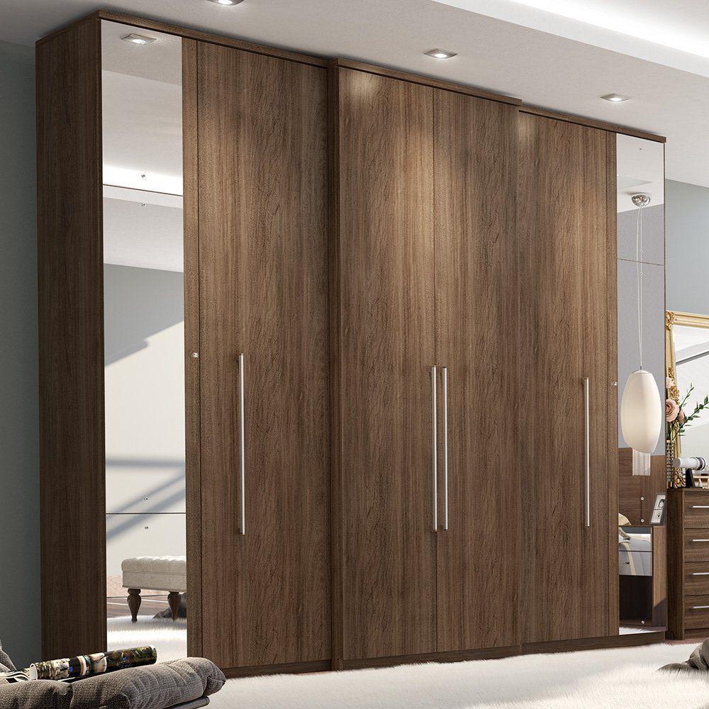 Guarda-Roupa THB Lumiére Glass com Espelho 6 Portas 4 Gavetas - THB ...